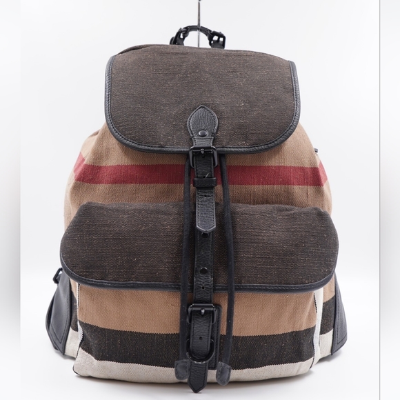 Burberry | Bags | Q48 Burberry Korbin House Check Canvas Backpack ...